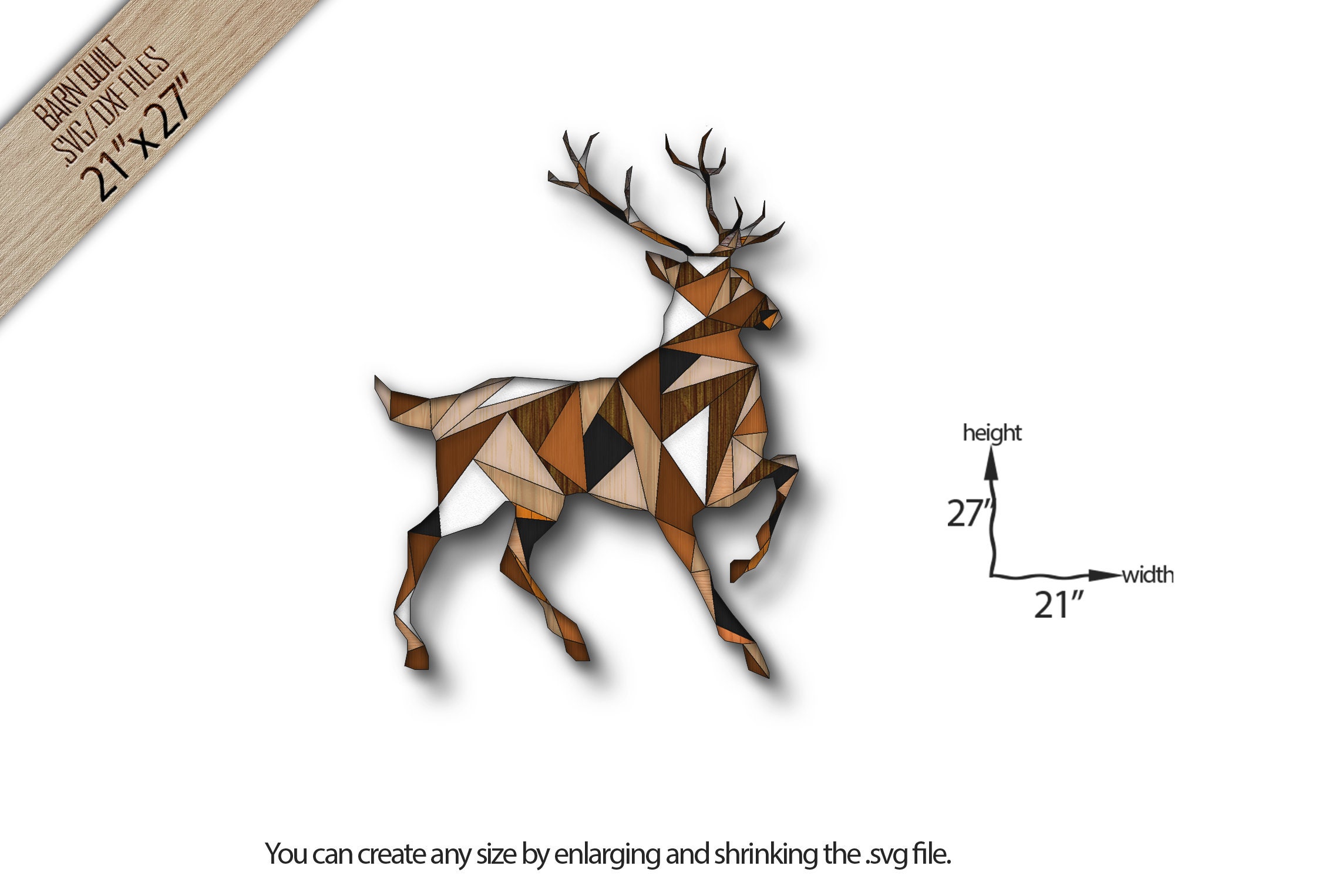 Deer Svg - Laser Cut Files - Wood Wall Art - Quilt Pattern Svg Files ...