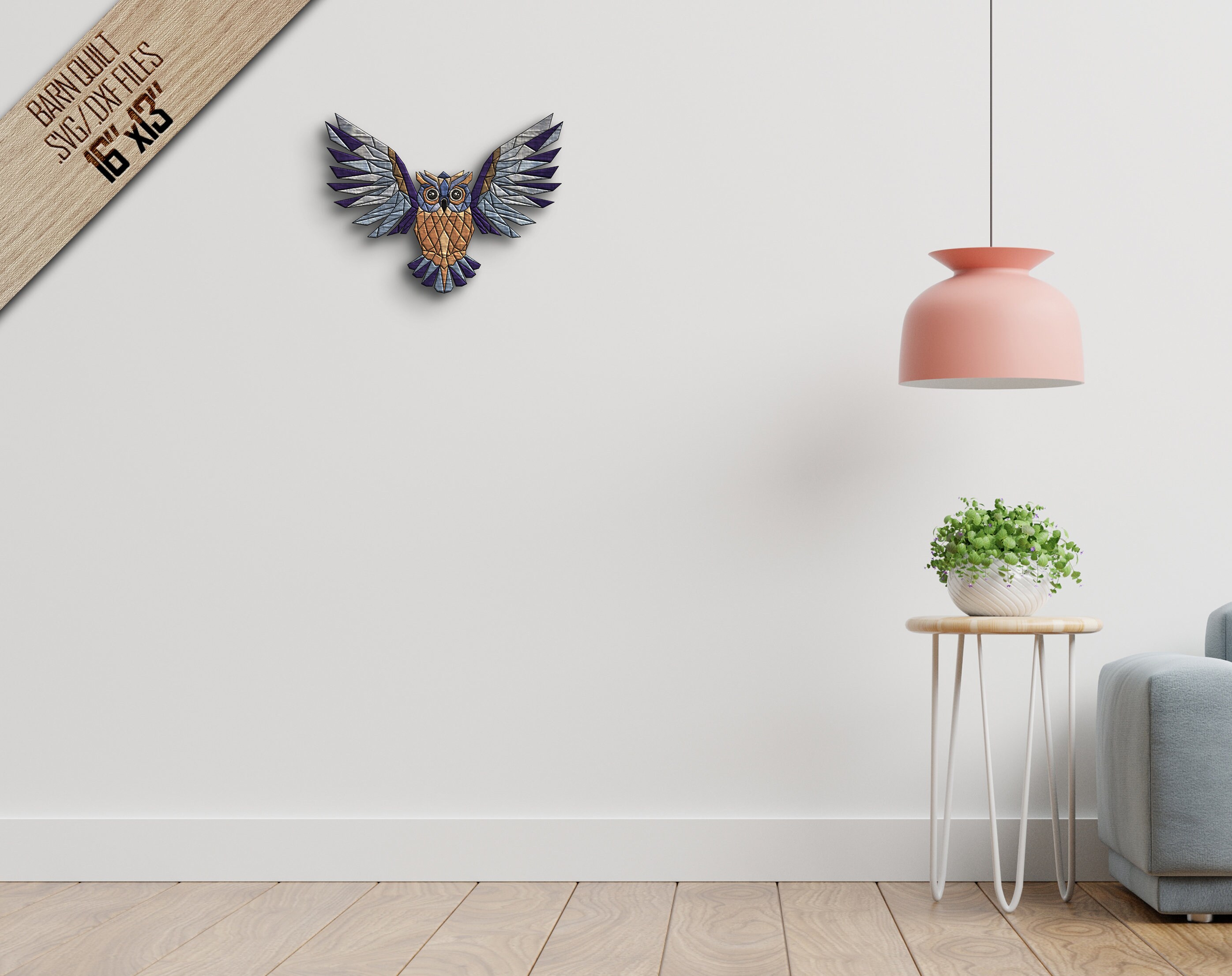 Owl Barn Quilt SVG: Laser Cut Pattern, CNC Cutting Files - Etsy