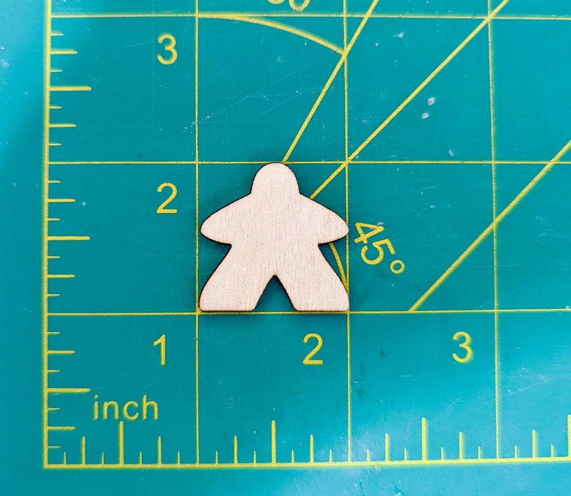 Set of 25 Wooden Meeple Blanks Laser Cut Poplar Wood 1in X | Etsy