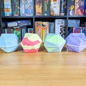 Customizable Dnd Class Inspired D20 Bath Bomb With Full Hidden Dice Set ...