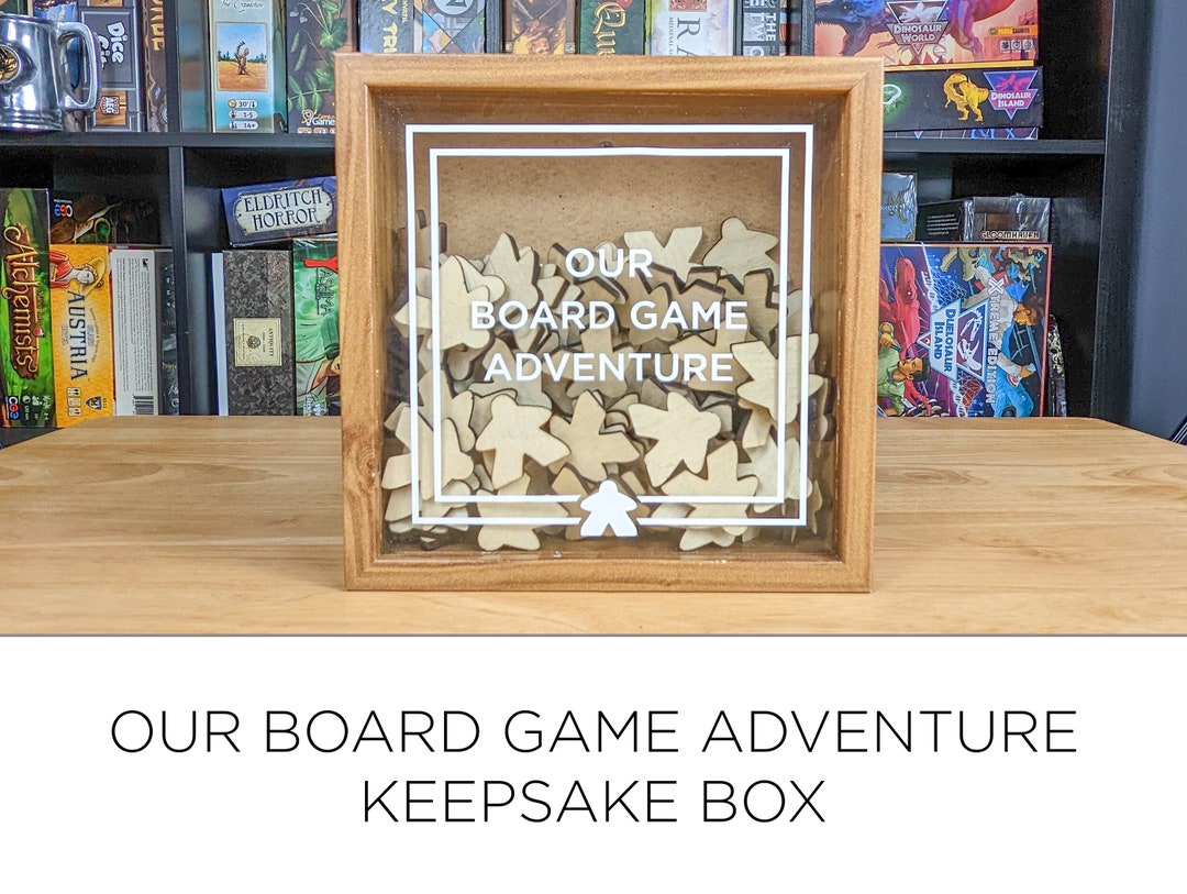 Our Boardgame Adventure // 6x6x2in Keepsake Box // Shadow Box ...