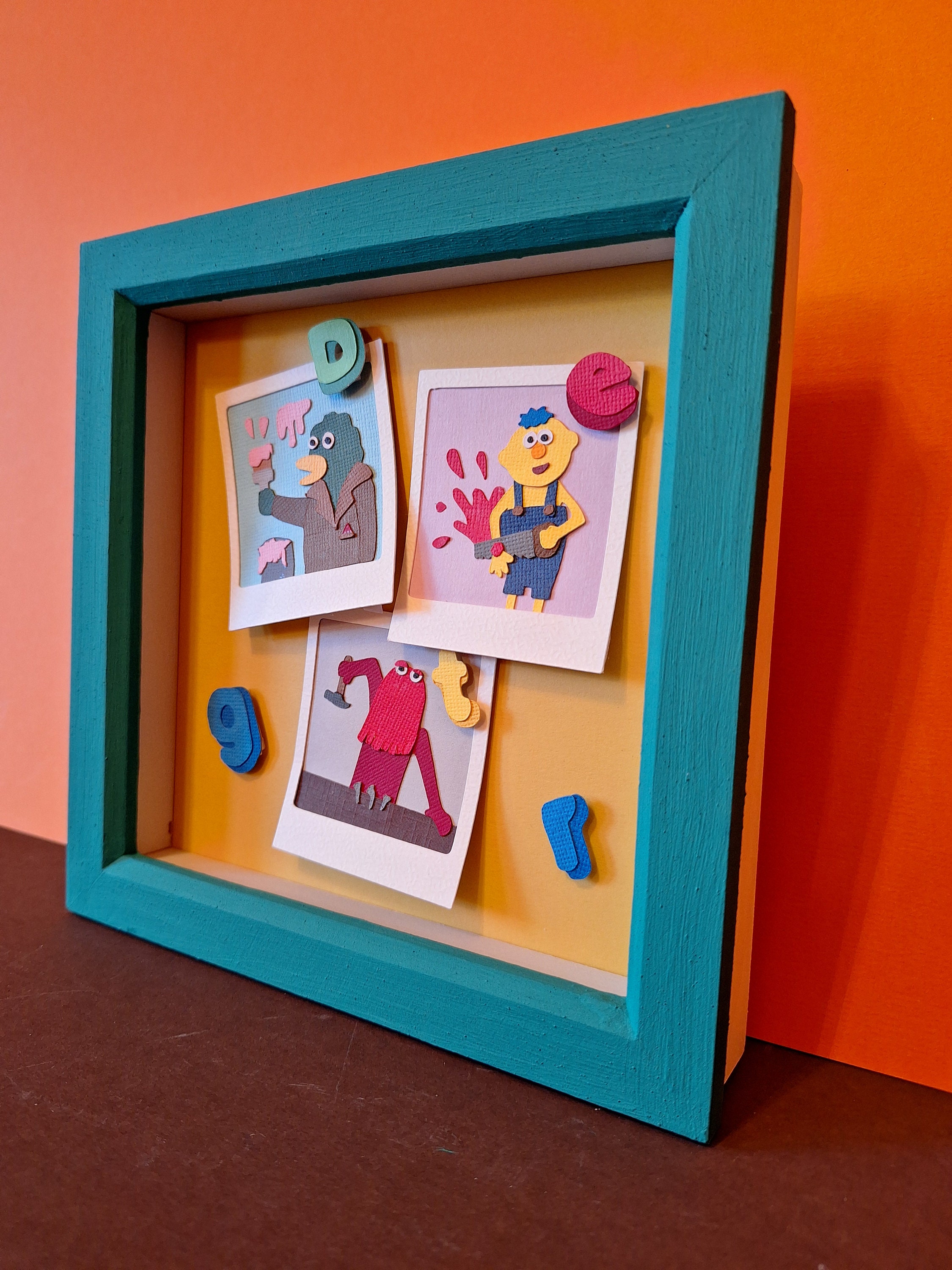 Mini Polaroid Pictures With Alphabet Fridge Magnet Card Art in Mint ...