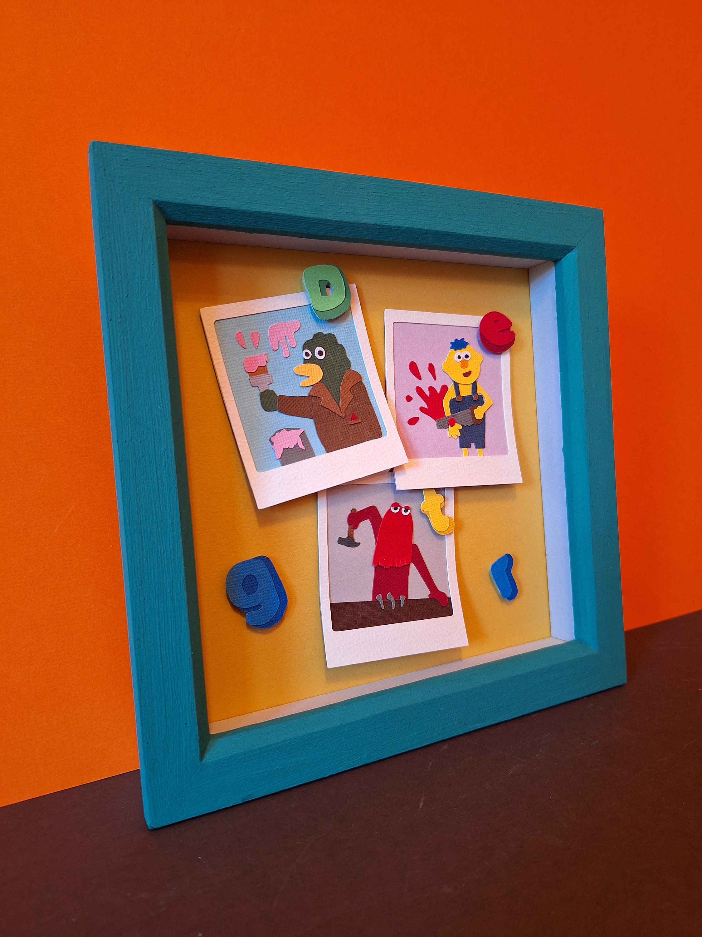 Mini Polaroid Pictures With Alphabet Fridge Magnet Card Art in Mint ...