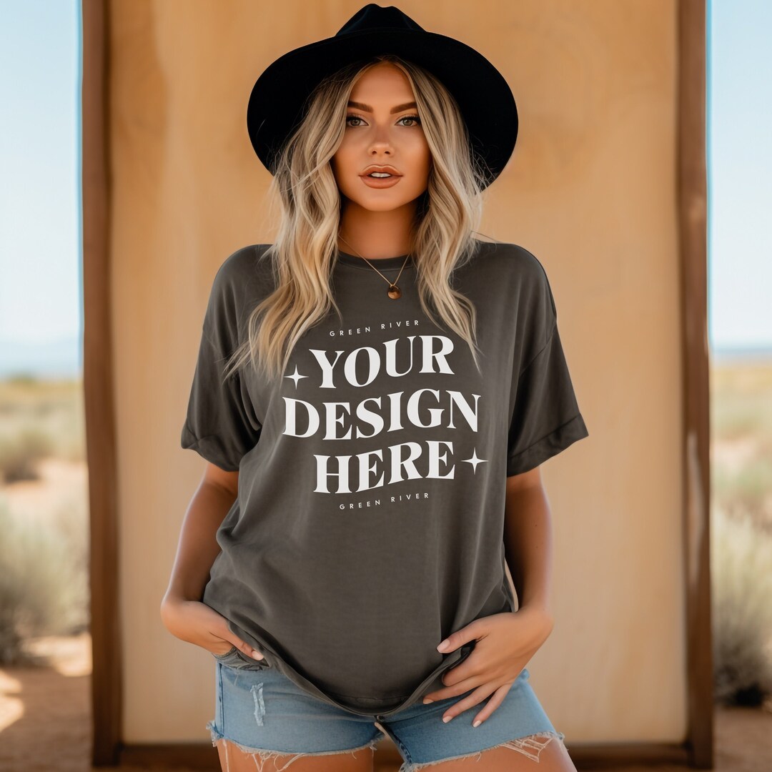 Comfort Color Mockup Pepper C1717 Shirt Mock Pepper Mockup Tshirt ...