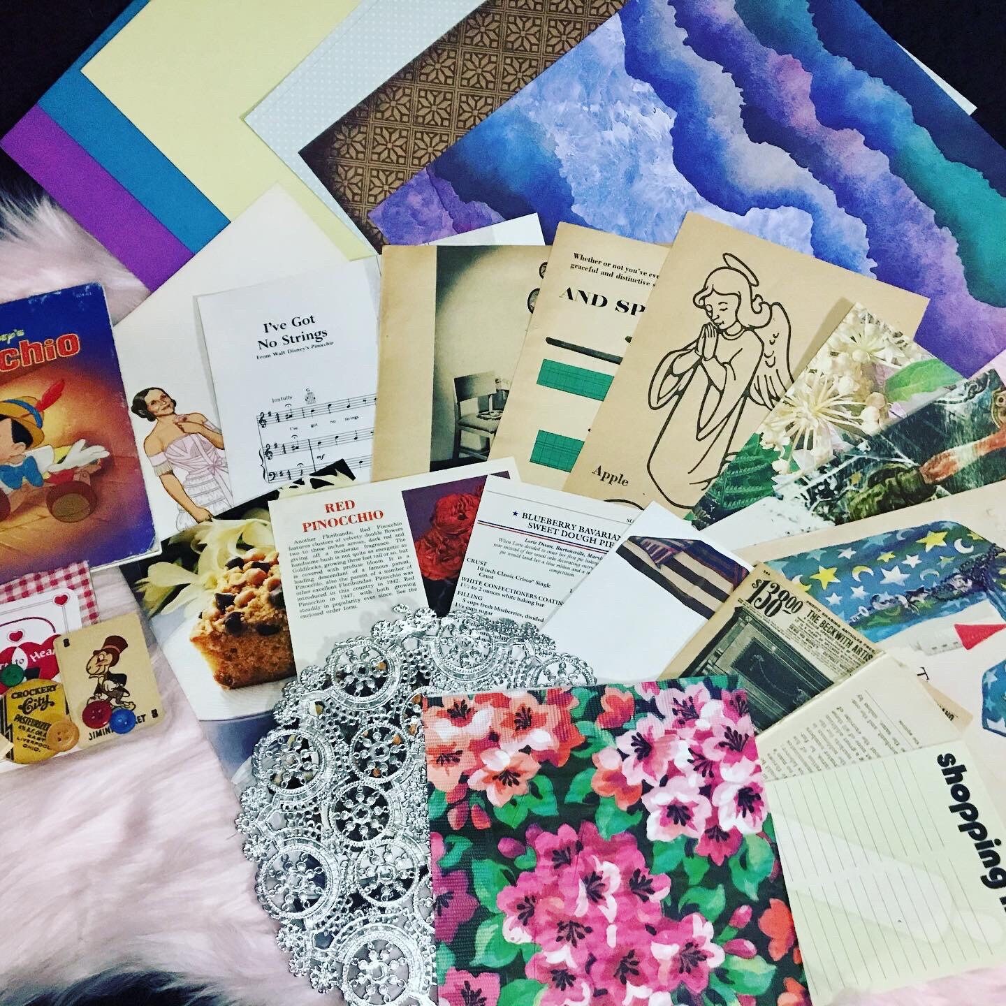 Pinocchio 1990 Junk Journal Kit, Vintage Ephemera, Diy Journal Kit - Etsy