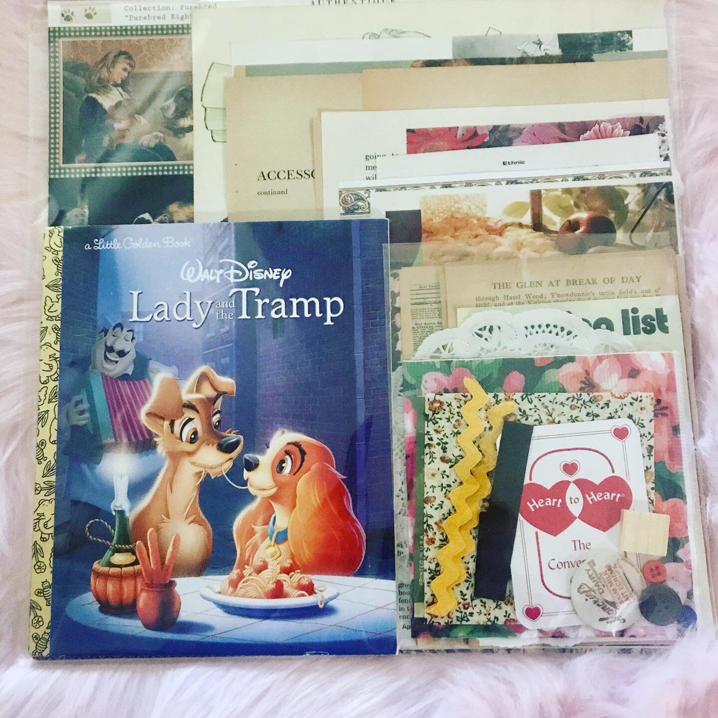Lady and the Tramp Junk Journal Kit - Etsy