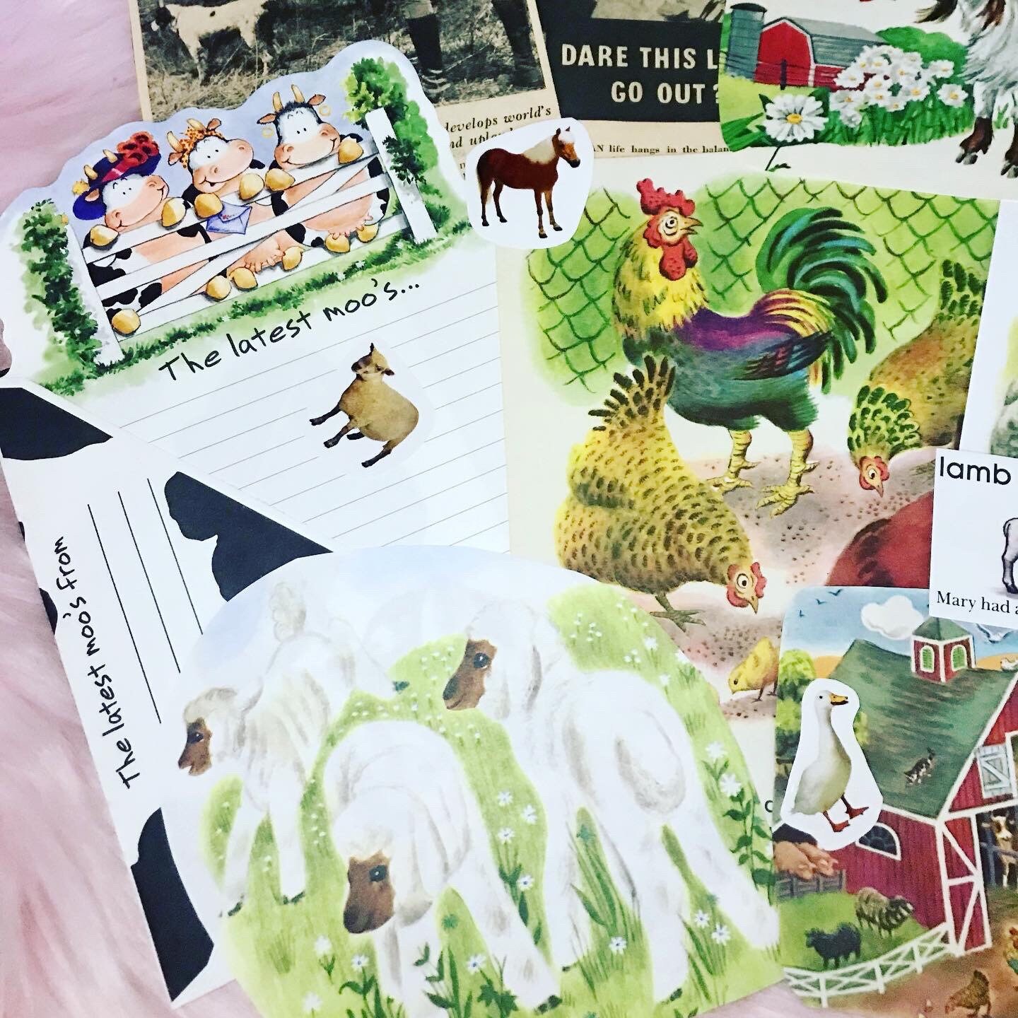 Vintage Farm Ephemera, Vintage Ephemera, Junk Journal Kit, Scrapbook ...