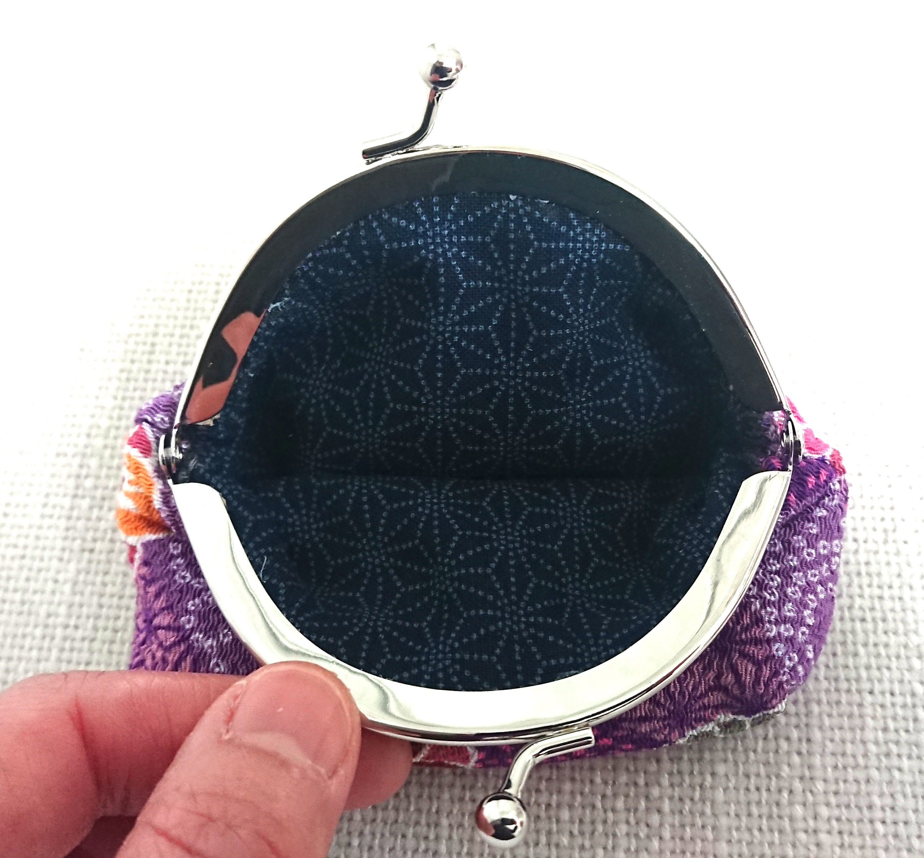 Japanese Traditional Fabric Gamaguchi Sawing Pouch & Pin Cushion for ...