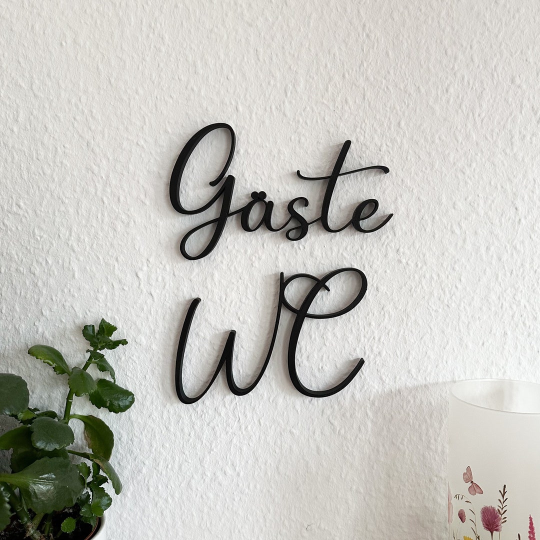 Guest Toilet Sign, Toilet Sign, Toilet Sign Pair Outline, Guest Toilet ...