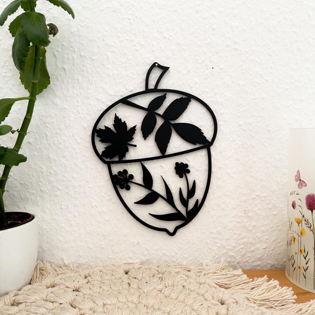 Autumn Hazelnut Wall Picture Decoration, Window Decoration, Window ...