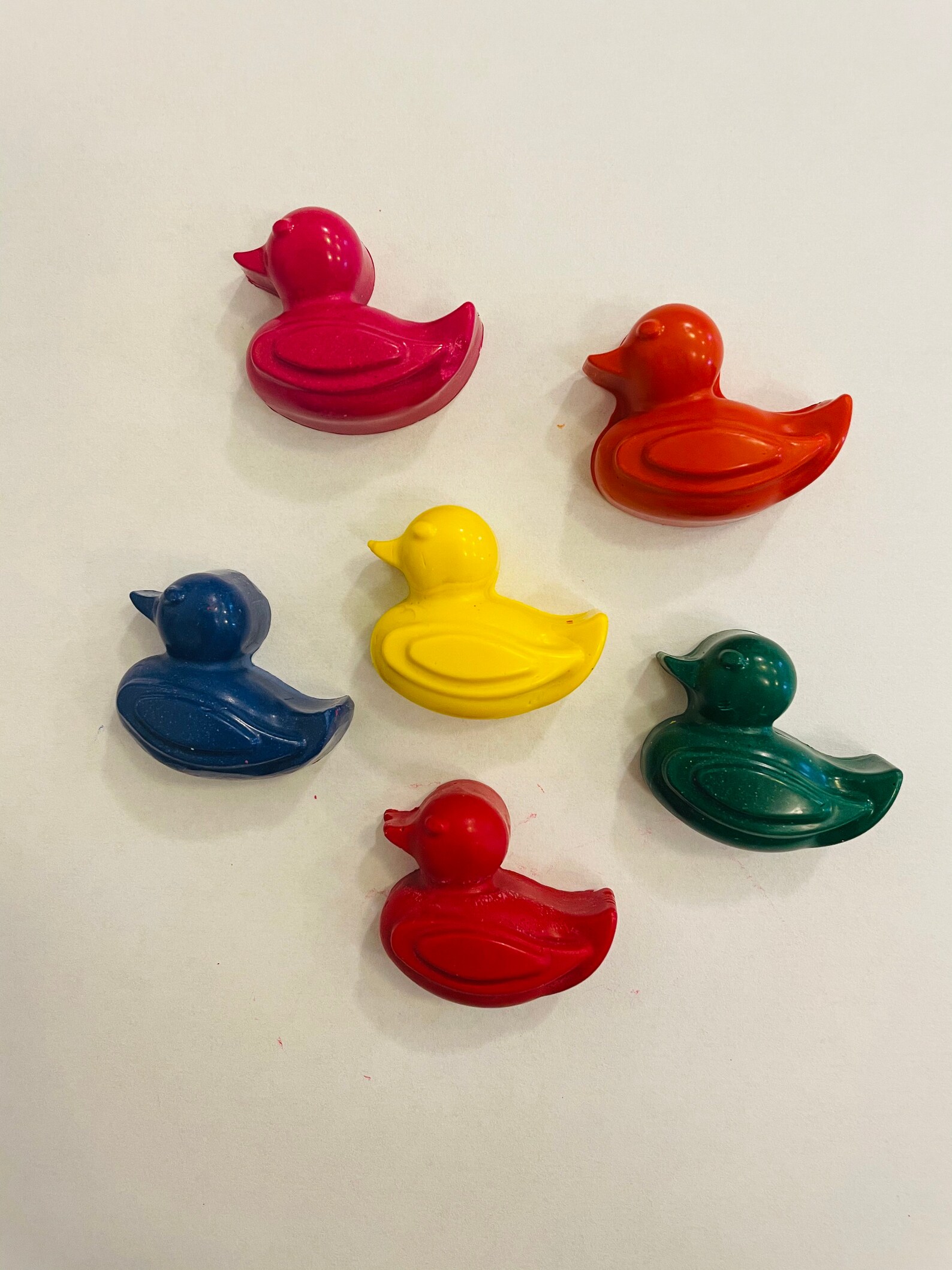 Crayon Ducks set of 4 | Etsy