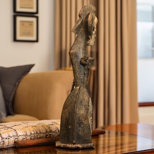 African Punu Dance Bell 45 White Face With a Mottled Beige Patina - Etsy