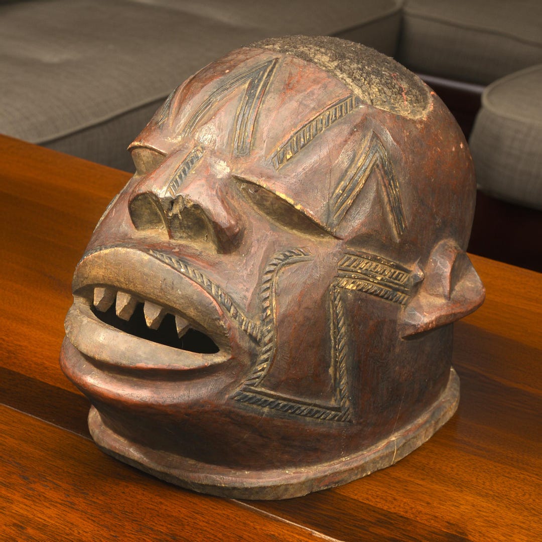 African Makonde Lipiko Helmet-mask 5 From Tanzania - Etsy