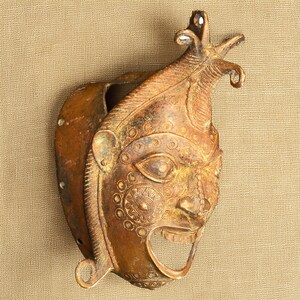 African Benin Bronze Mask 17 - Etsy