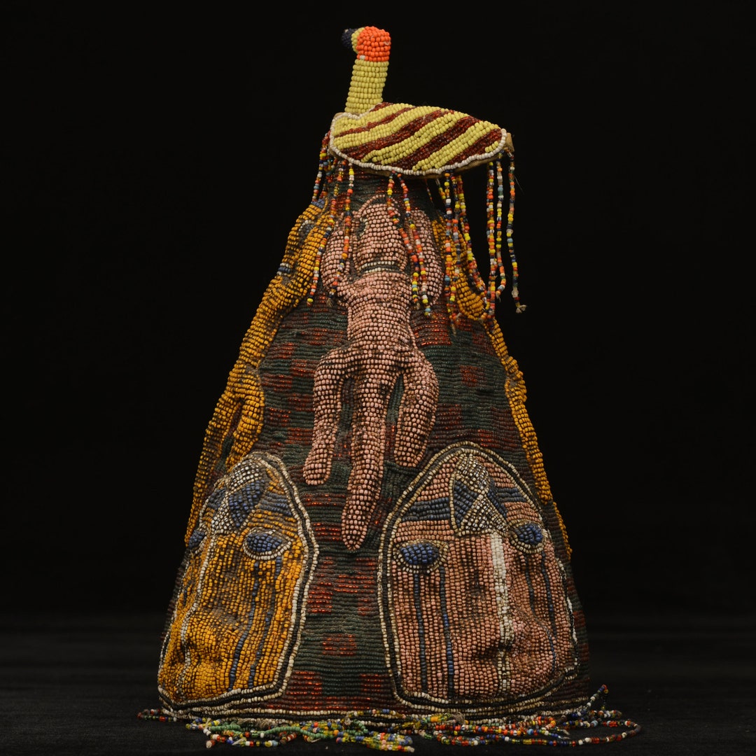 African Yoruba King's Crown Handmade Beadwork - Etsy
