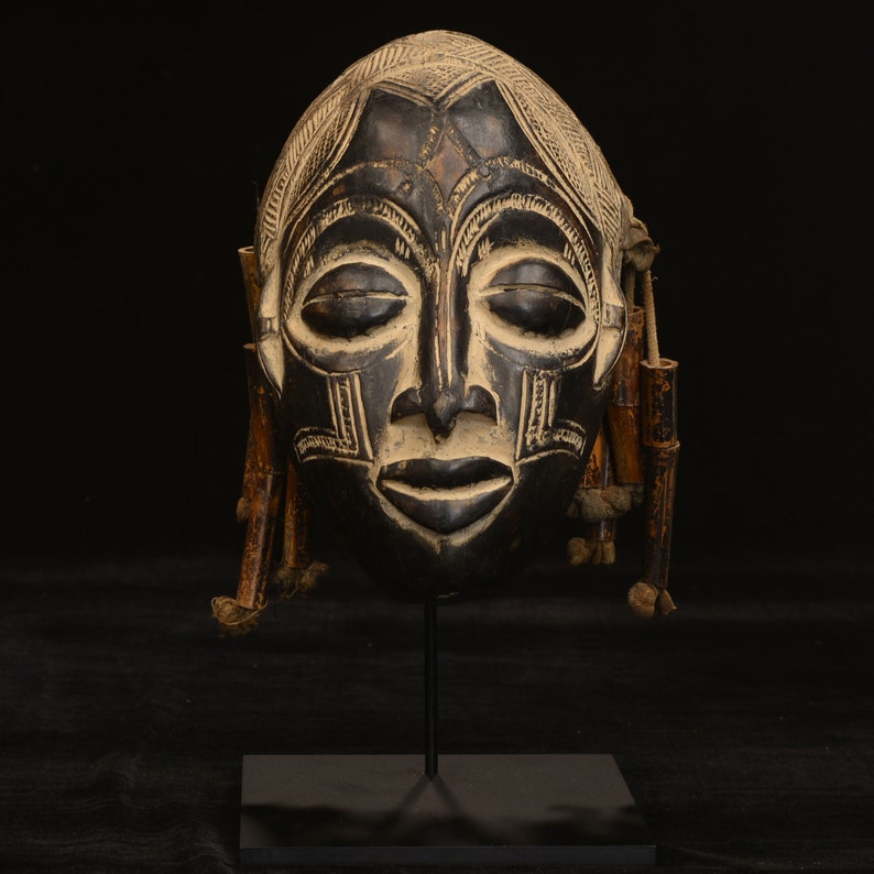 African Rasta Mask 43 on Display Stand - Etsy