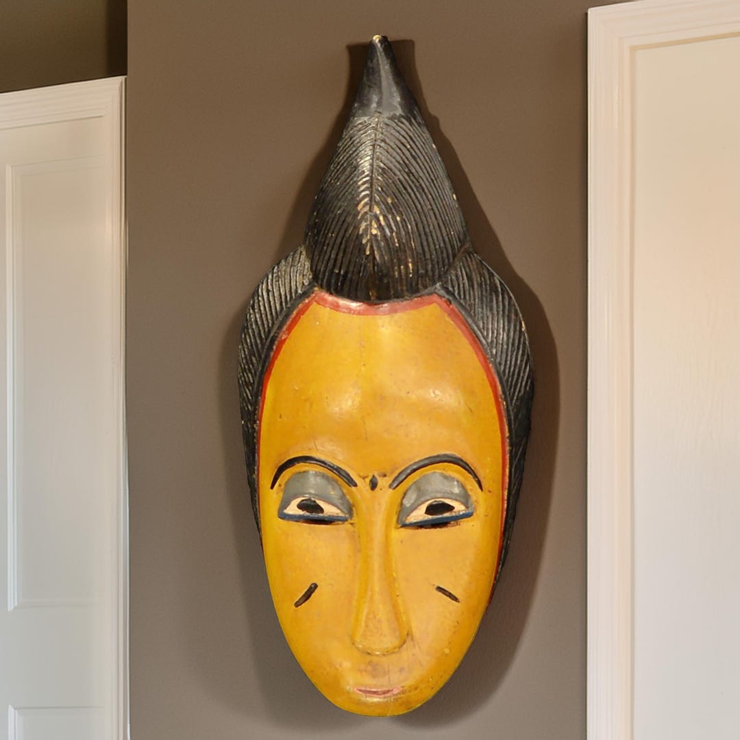 African Guro Passport Mask 76 - Great Wall Hanging - Etsy