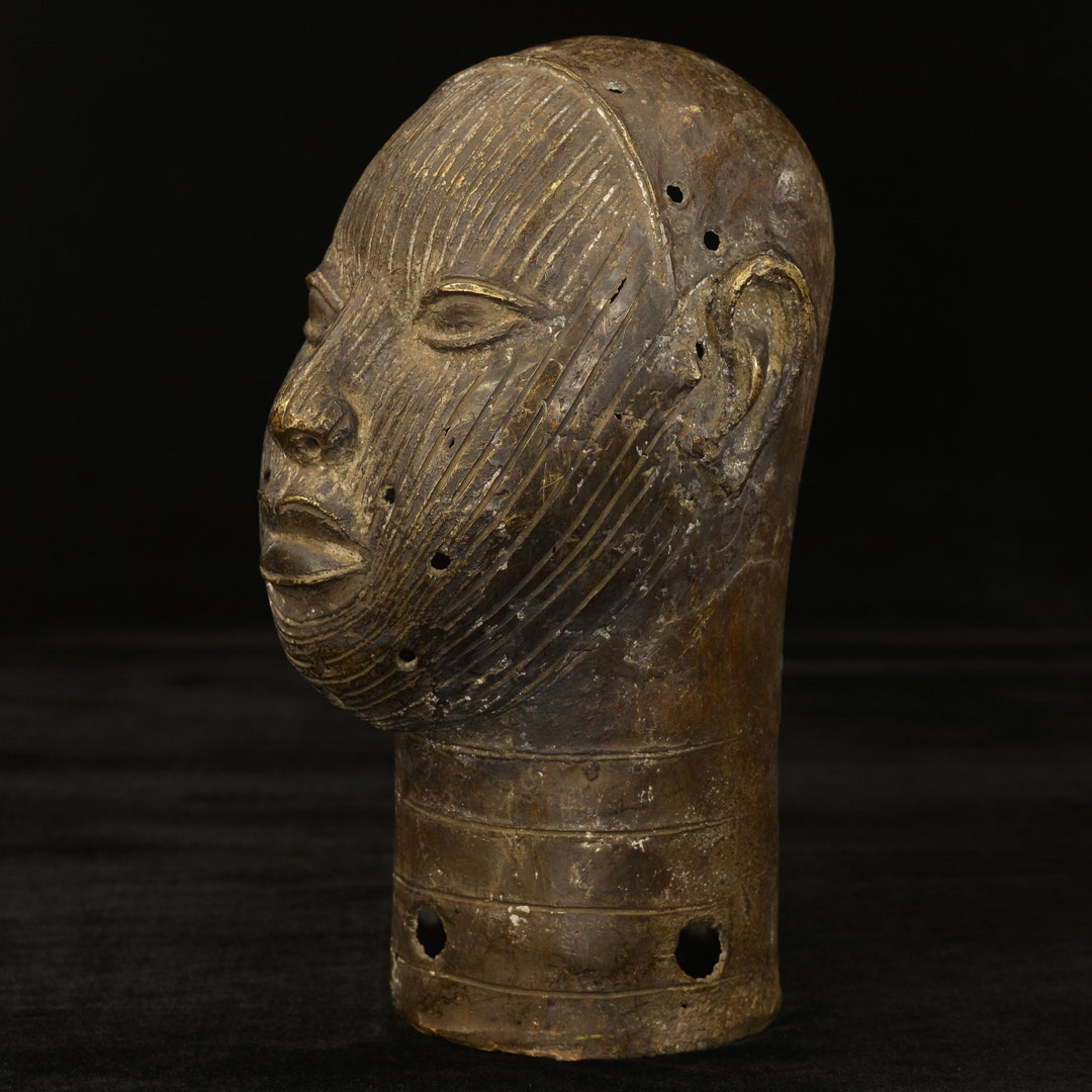 African Benin Bronze 40 Etsy