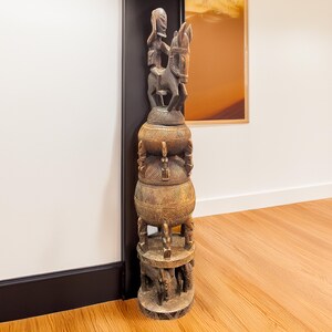 African Dogon Wooden Stacking Pot 108 - Etsy