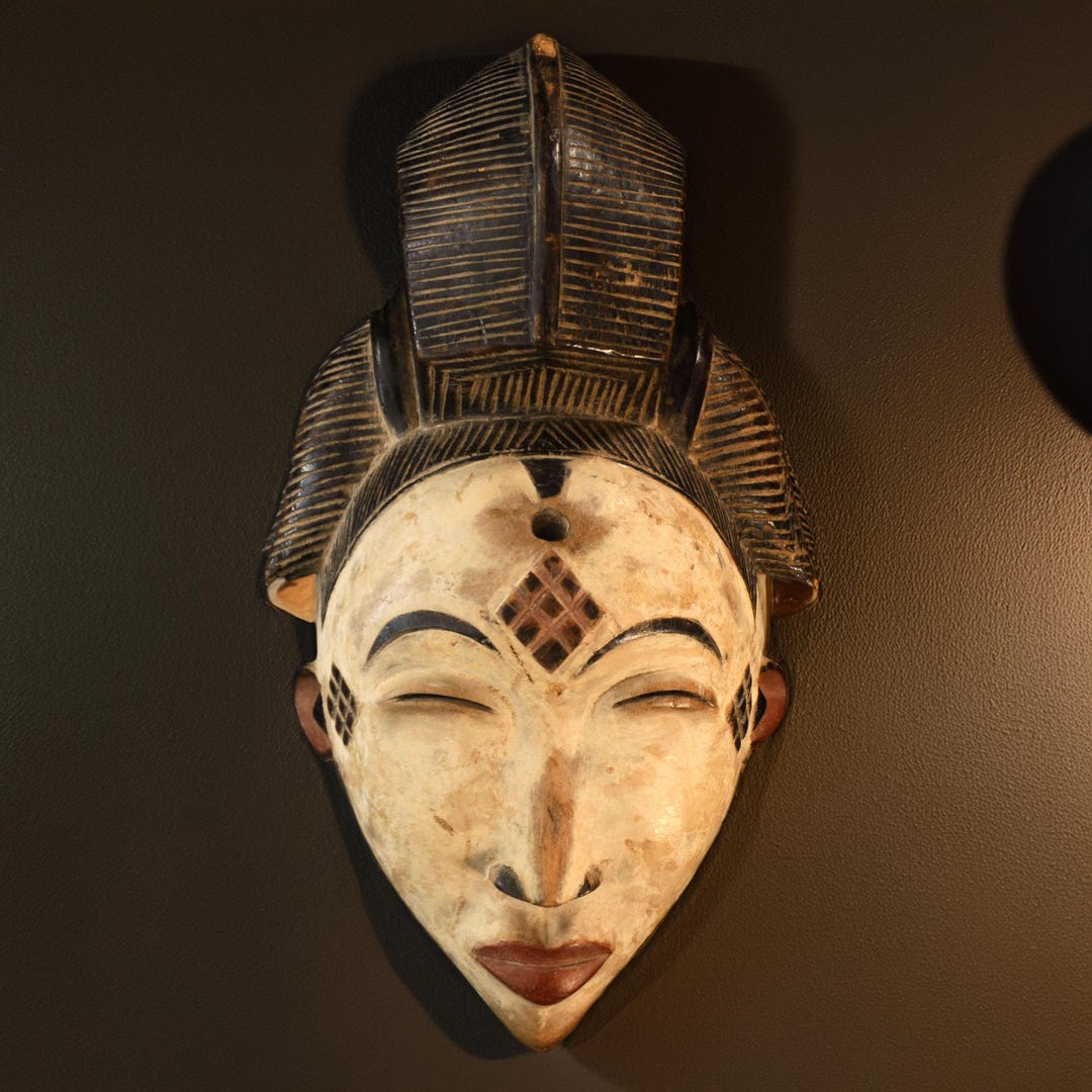African Punu Mask 42 From Cameroon - Etsy