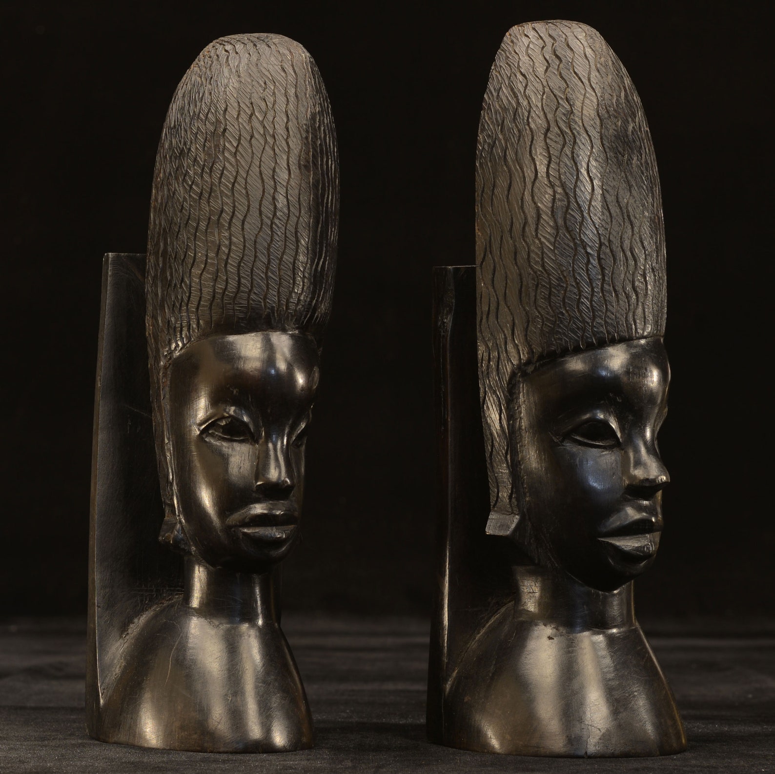 African Ebony Bookends Great Addition to Any Decor - Etsy