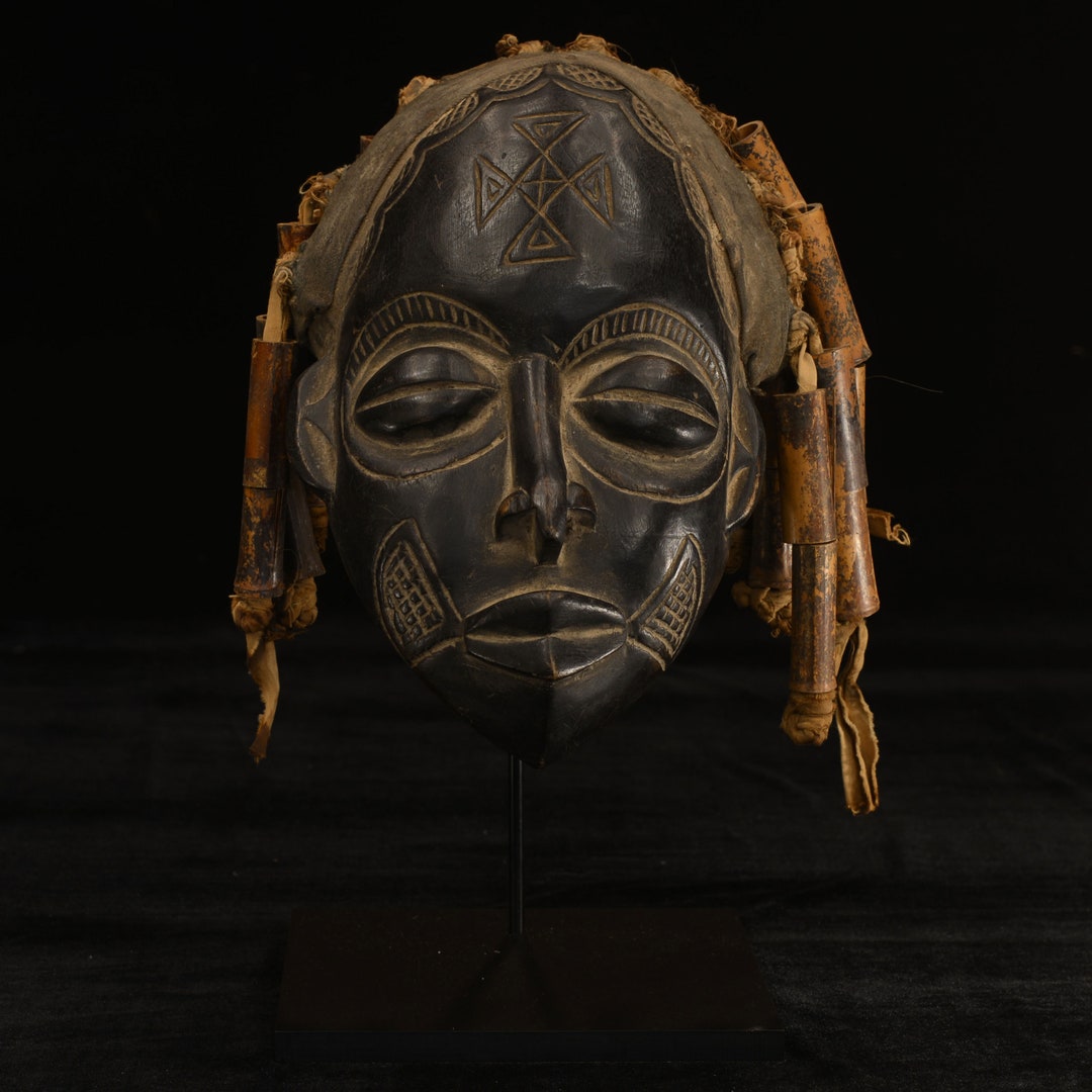 African Rasta Mask 25 on Display Stand - Etsy