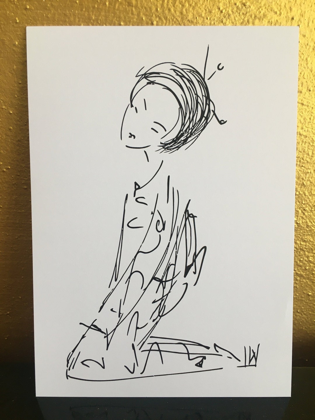 Postcards, Postcard Drawing, Art Postcard, Postcard Drawing - Etsy