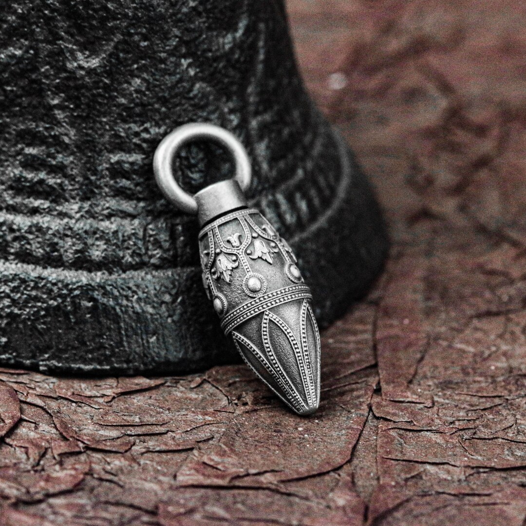 Rushes Flower Bullet Shape, Ashes Urn Necklace Hair Locket, Cremation ...