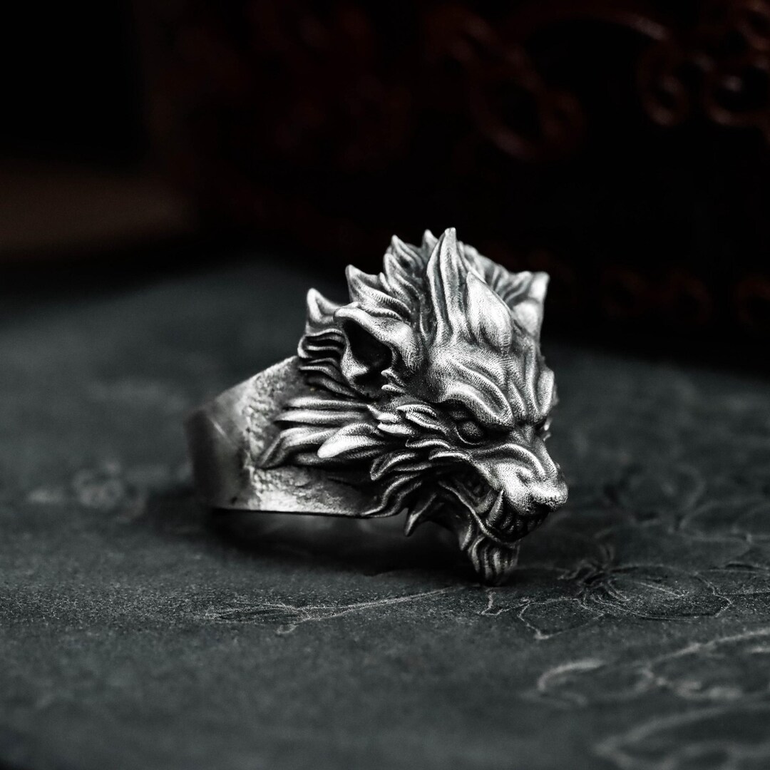 Wolf King 925 Silver Ring - Legend of the Wolf God Silver Ring - Fierce ...