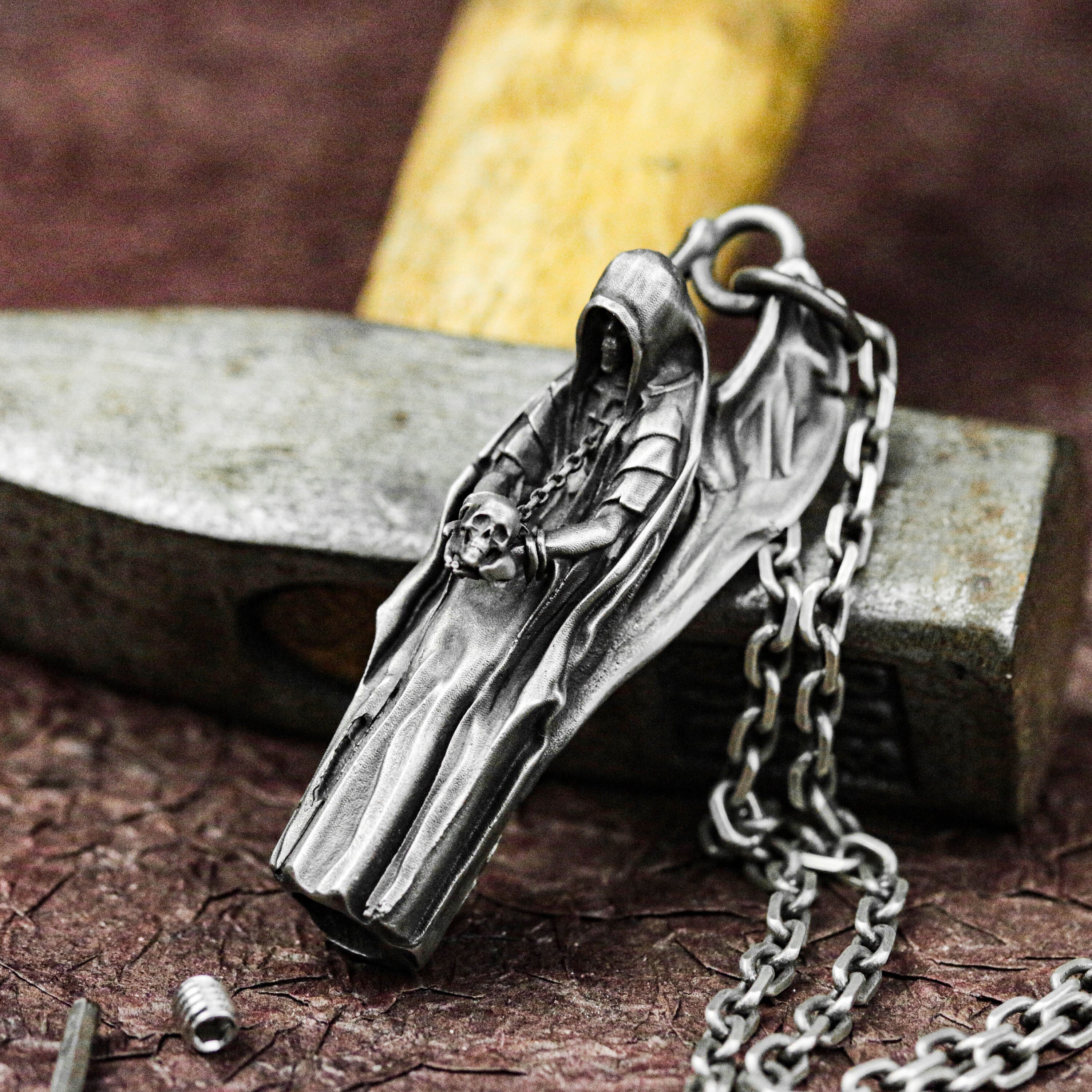 Fallen Angel Death Image Pet Memorial Hair Ashes Jewelry Necklace Urn ...