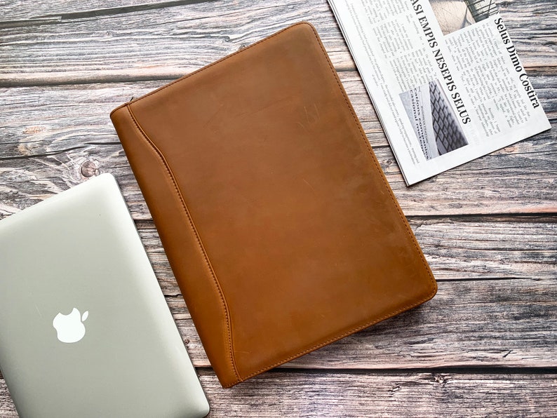 Personalized Leather Portfolio for Men Leather Padfolio With - Etsy