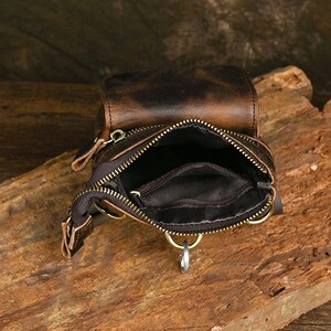 Genuine Leather Sling Bag for Men, Samll Leather Crossbody Bag, Leather ...