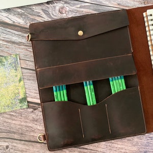 Personalized Drawing Sketchbook Cover for Artists, Leather Artist ...