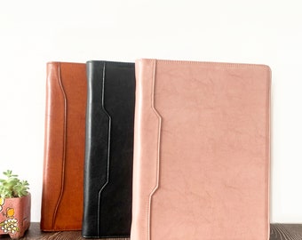 3 Ring Leather Portfolio - Etsy
