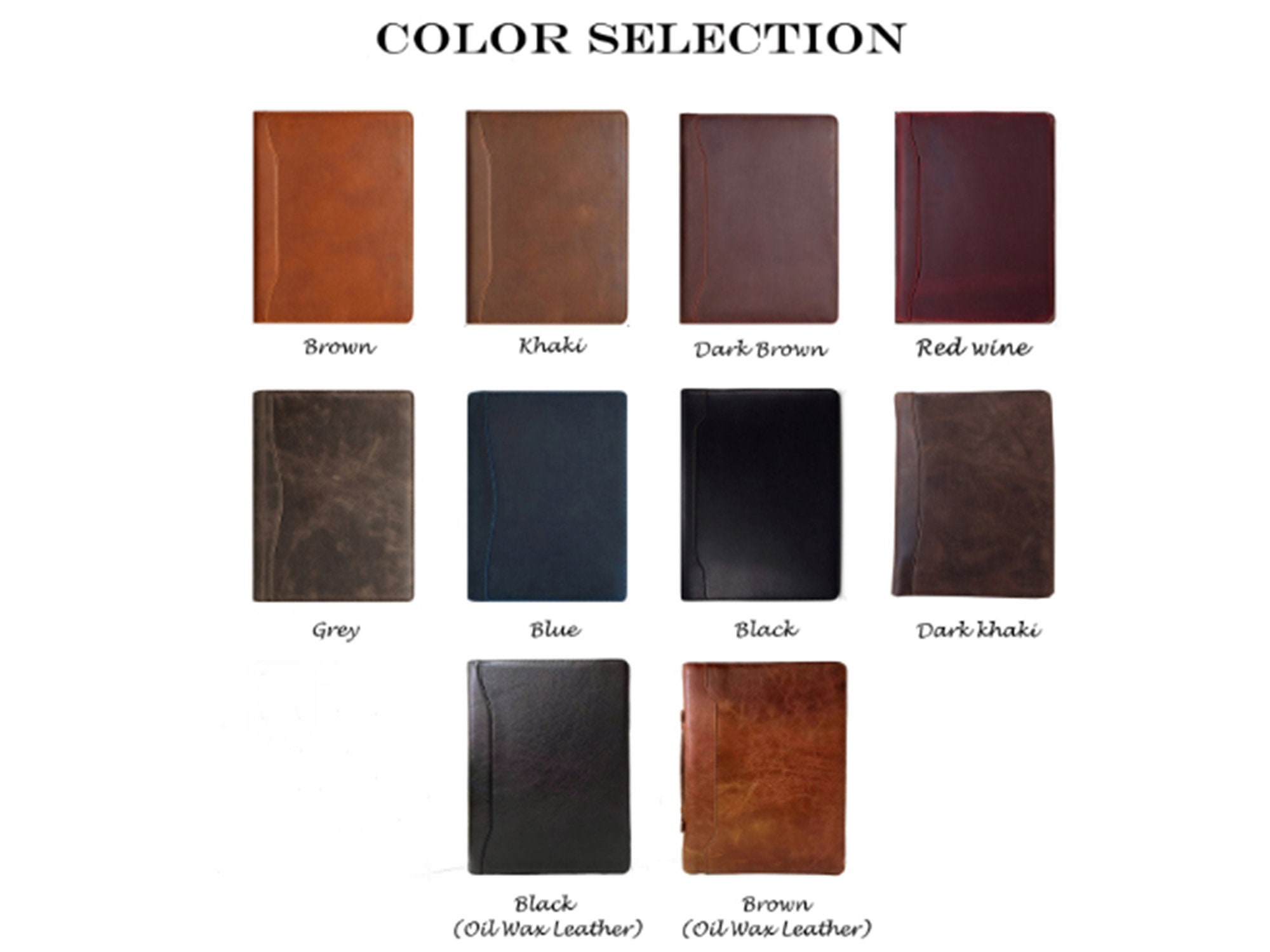 Left Handed Portfolio for Men Letter Size Notepad Leather - Etsy