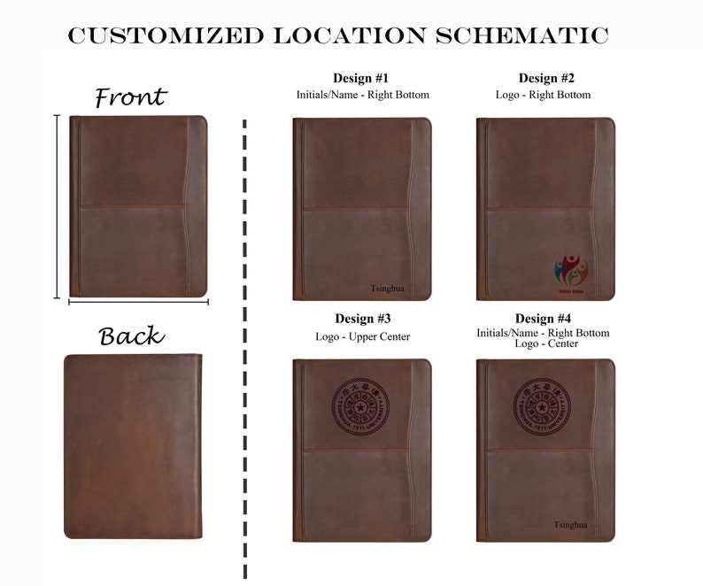 Personalized Leather Portfolio for Men Leather Padfolio With - Etsy