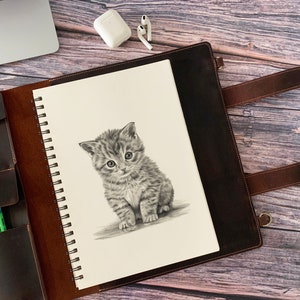 Personalized Drawing Sketchbook Cover for Artists, Leather Artist ...