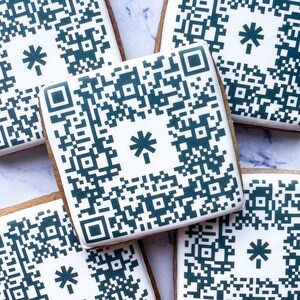 Edible QR Code Biscuits/qr Code Marketing Biscuits/marketing Cookies ...
