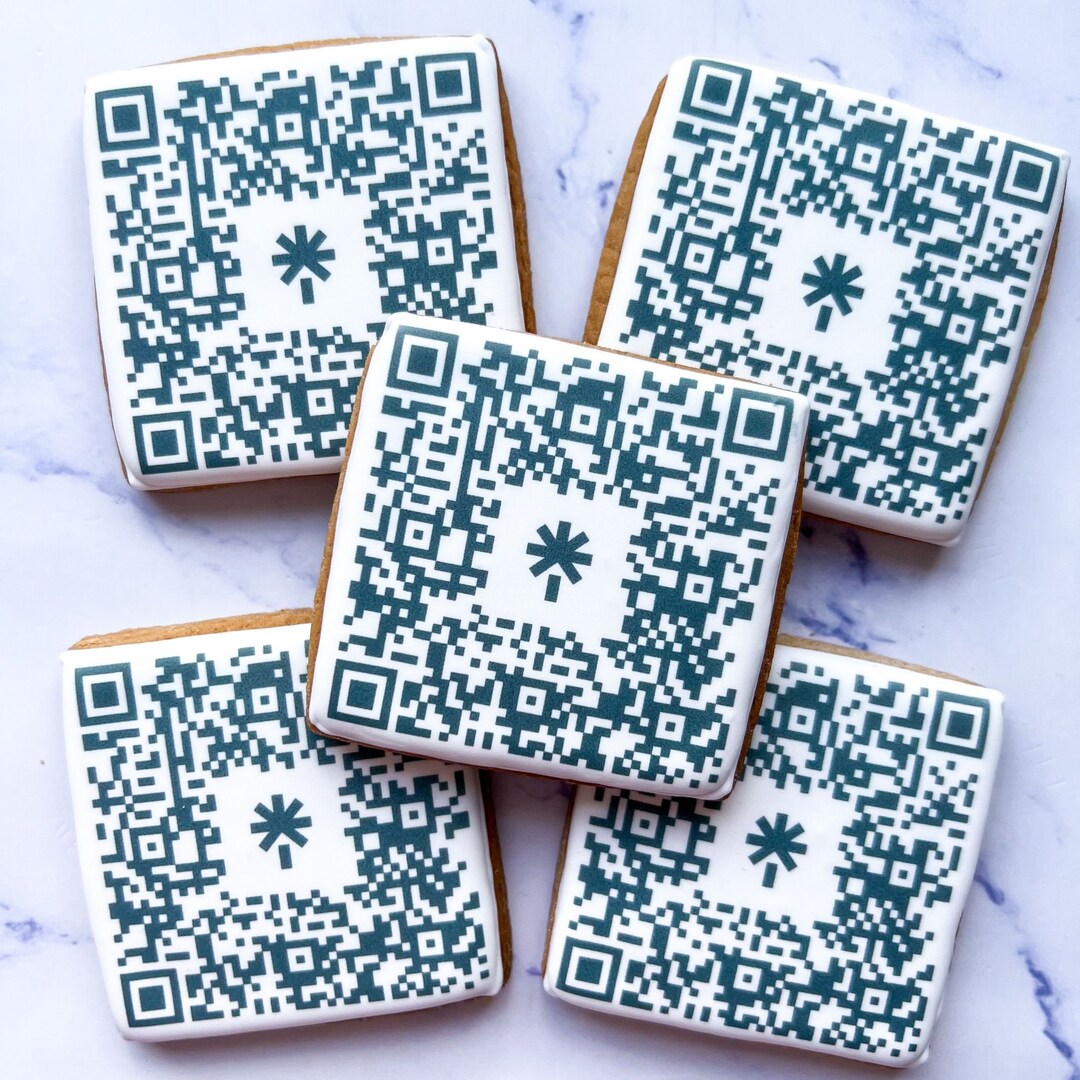 Edible QR Code Biscuits - Etsy