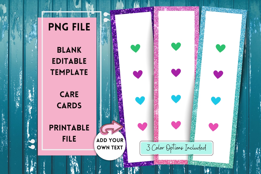 Blank Editable Template to Create Package Inserts, Wristlet, Makeup ...