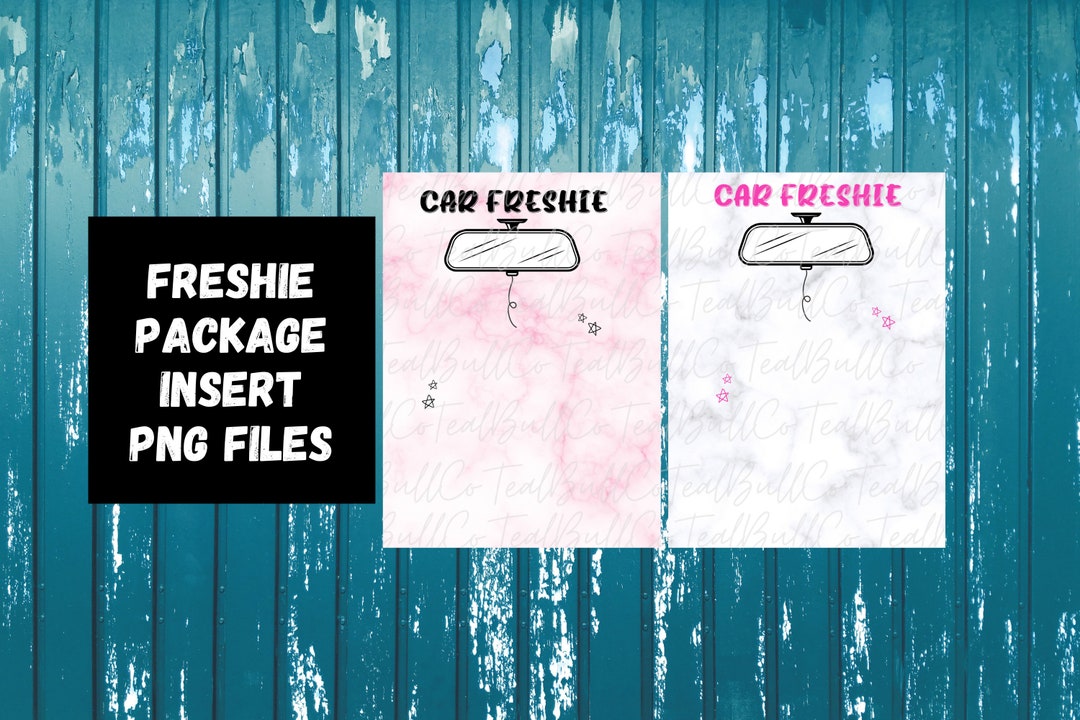 Freshie Care Card Package Insert Marble 2 Color Choices - Etsy