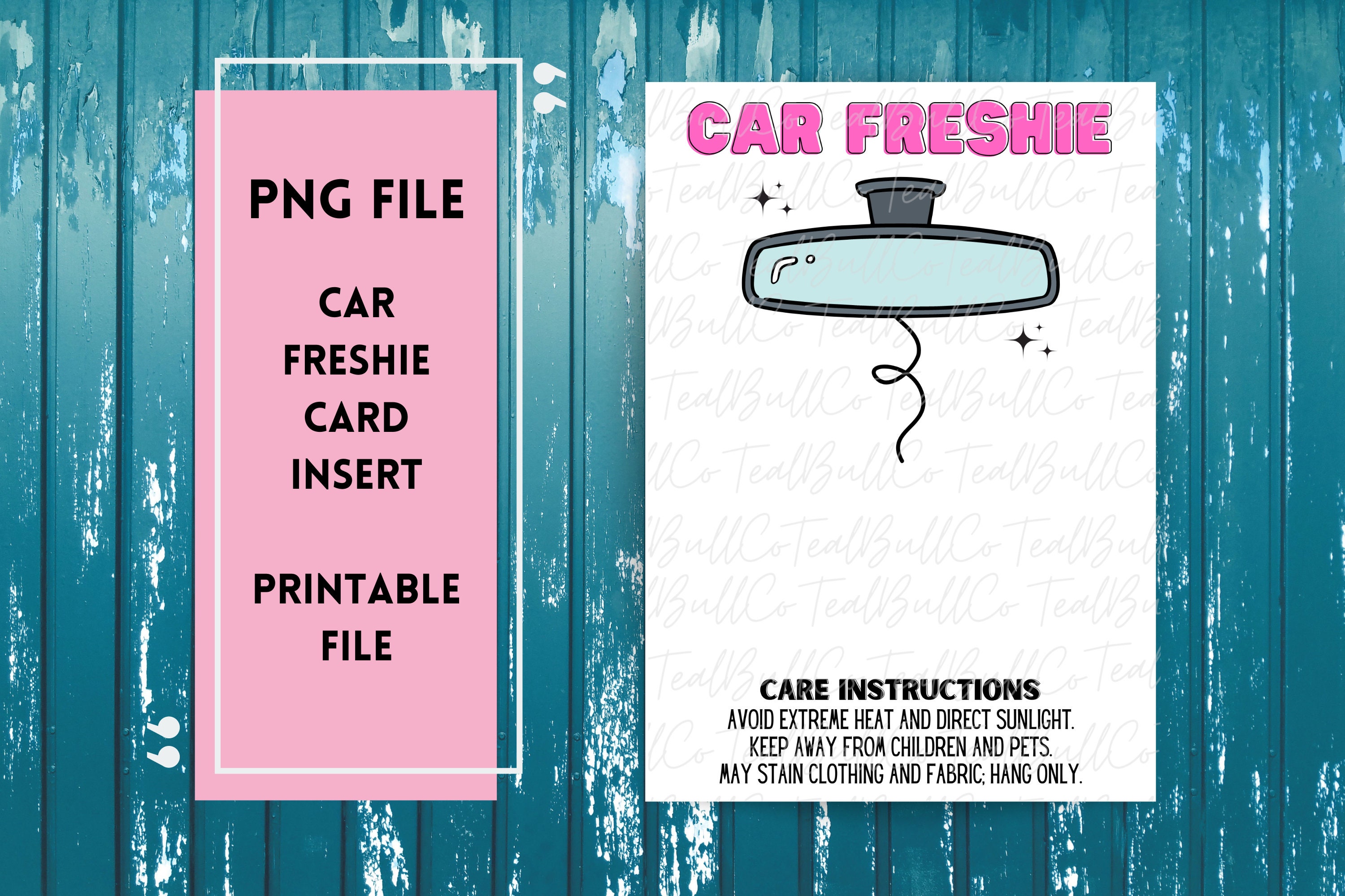 Archivo PNG imprimible de Freshie Card prospecto para - Etsy México