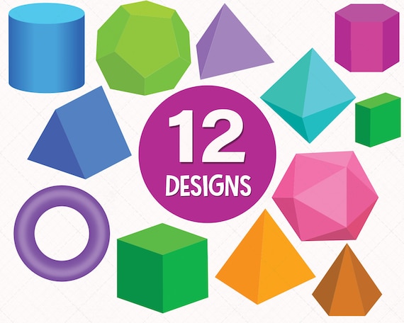 3d Shapes Clip Art