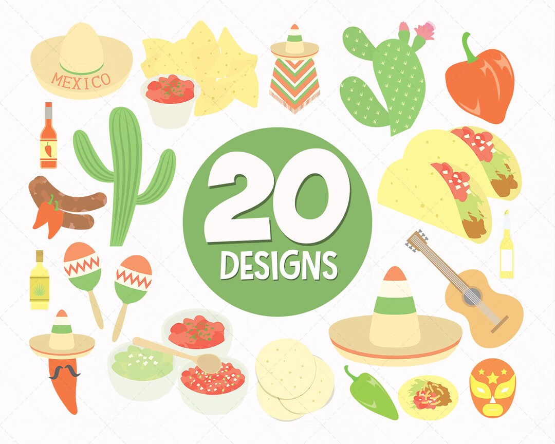 20 Mexico SVG Mexico Clipart Mexico Elements Mexican - Etsy Finland