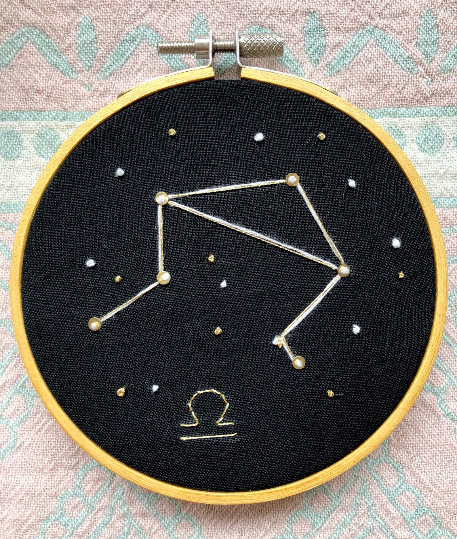 Zodiac Constellations 4 Inch Finished Embroidery Hoop - Etsy
