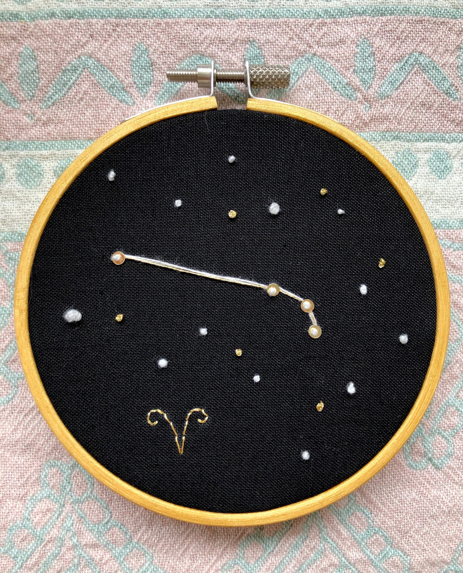 Zodiac Constellations 4 Inch Finished Embroidery Hoop - Etsy
