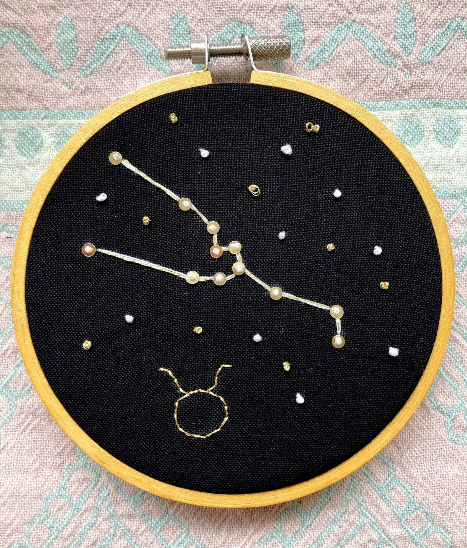 Zodiac Constellations 4 Inch Finished Embroidery Hoop - Etsy