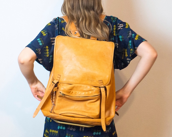 Rare Vintage Beckmann of Norway Leather Backpack / Norwegian Leather ...