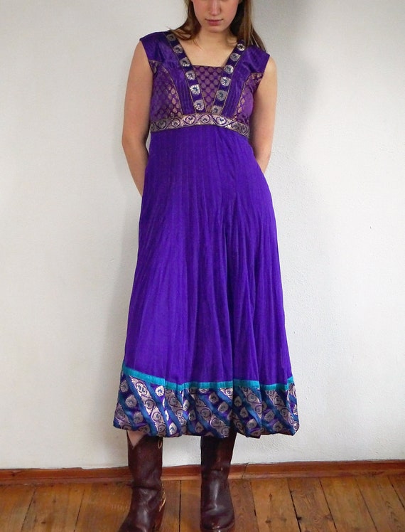 Vintage 90s Phool Dress / Indian Phool Dress / Airy D… - Gem