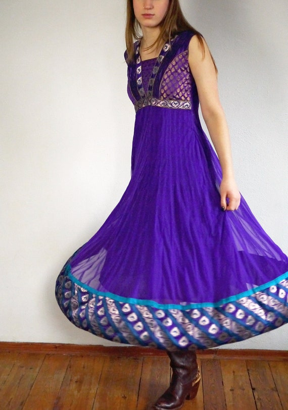 Vintage 90s Phool Dress / Indian Phool Dress / Airy D… - Gem